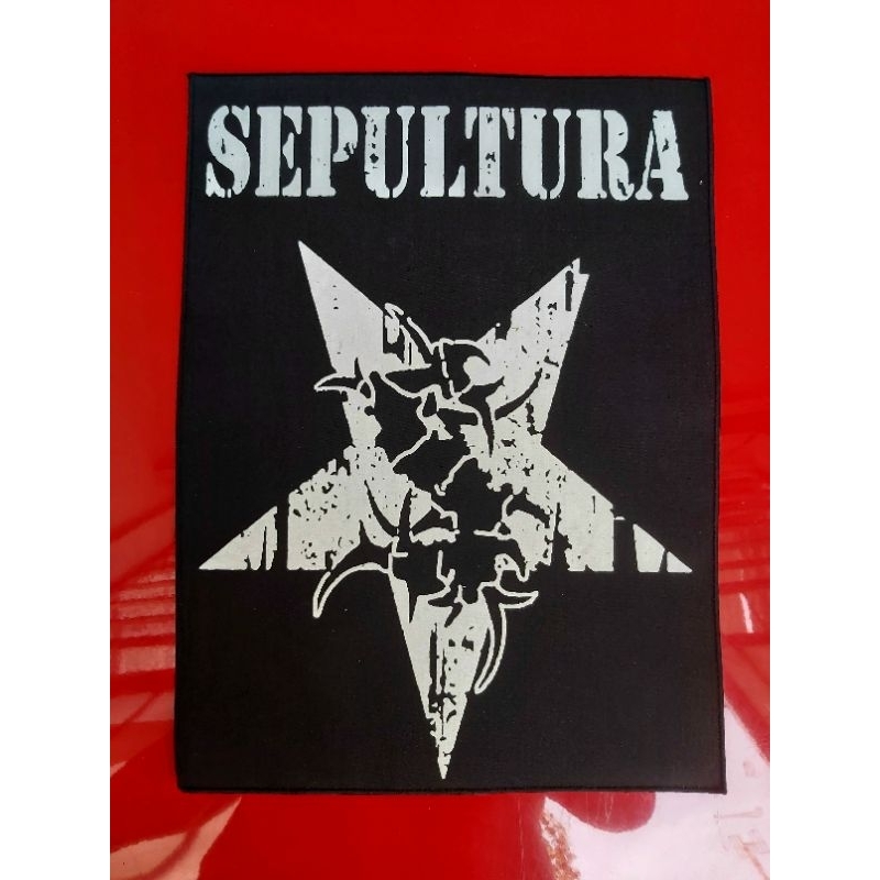 Sepultura Screen Printing Backpatch 30x40cm | Shopee Malaysia
