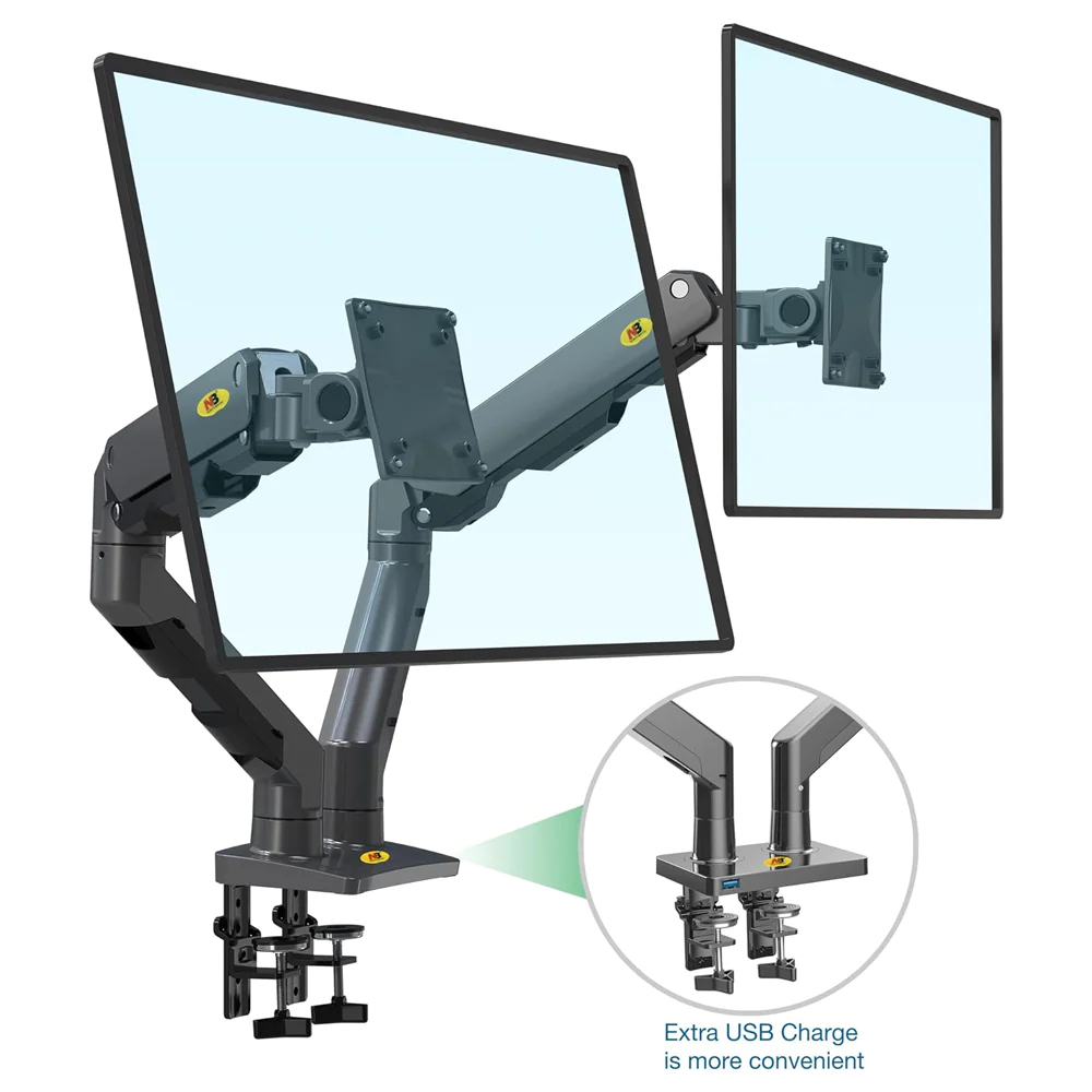 North Bayou NB G35 Desk Monitor Bracket Up And Down Dual Monitor 22 ...