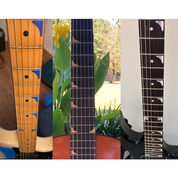 Mini Fin Sticker Inlay Guitar Fretboard Electric Bass Classic nylon ...
