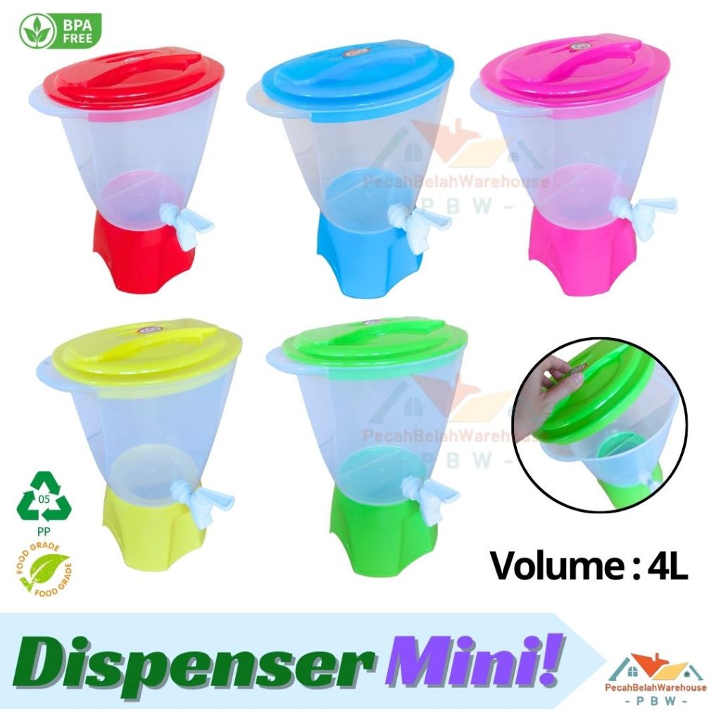 4 Liter Mini Dispenser/Super M Dispenser/Plastic Dispenser/Mini Gallon ...