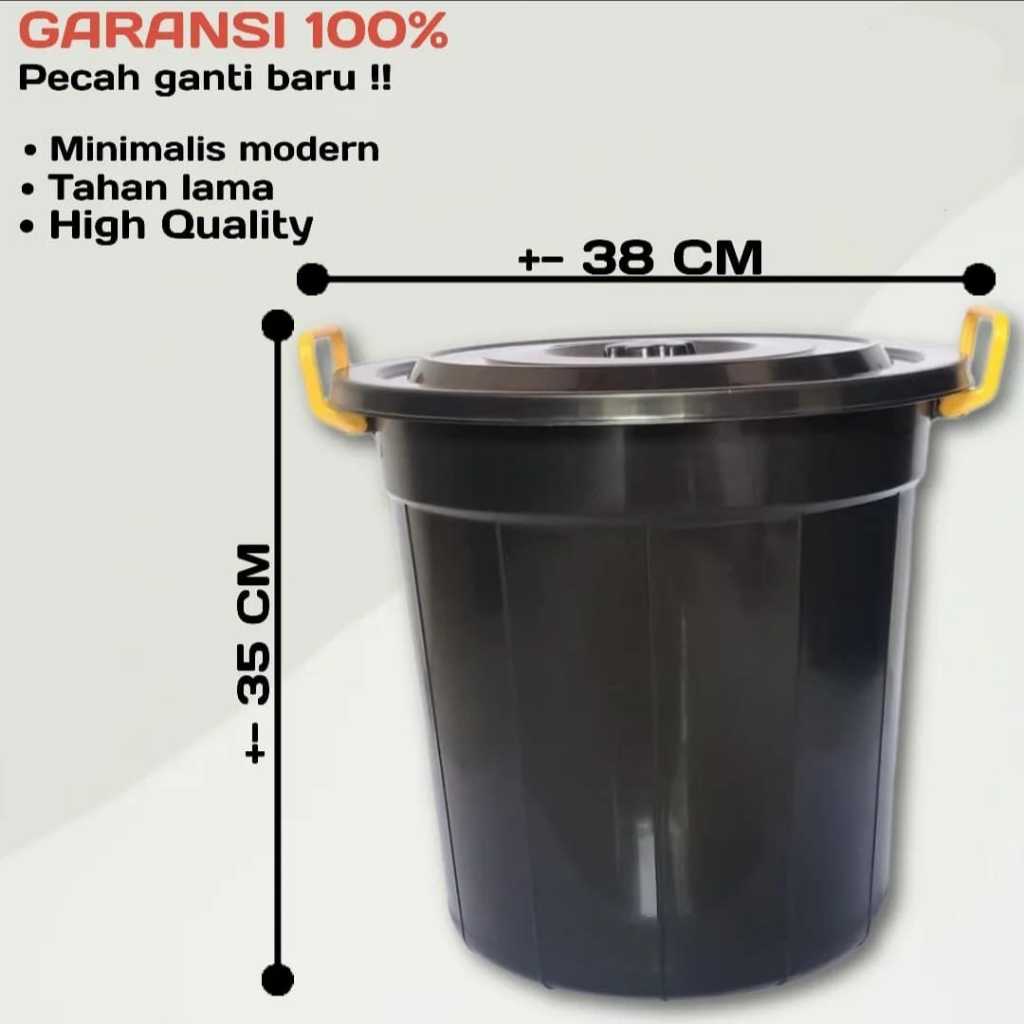 Plastic bucket + lid 30 liters water storage bucket 30 liter water ...