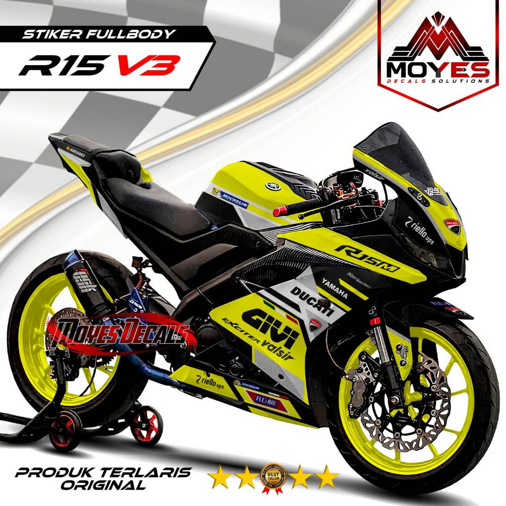 NEWEST Decal R15 V3 Fullbody Decal Sticker Yamaha R15 V3 Fullbody ...