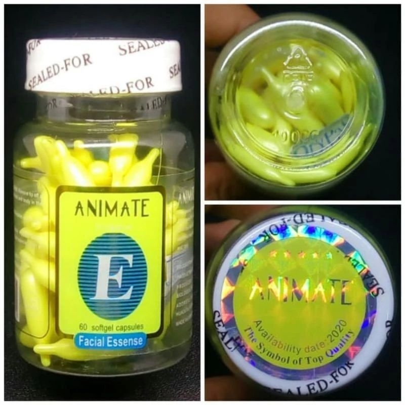 Animate Facial SERUM Contains 60 Capsules SERUM GOLD SERUM VITAMIN ...
