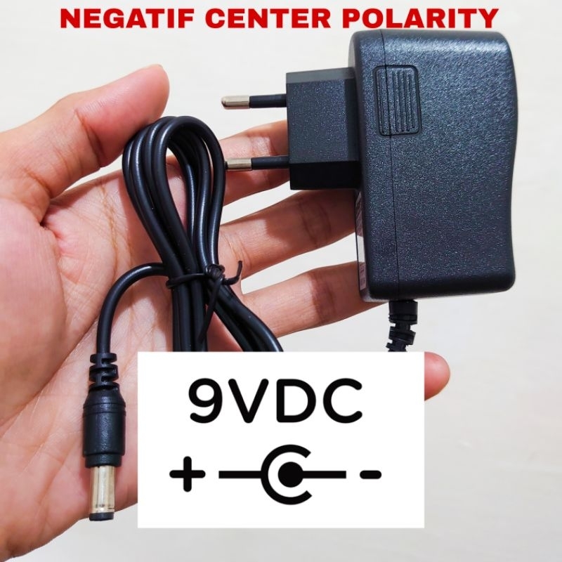 9v DC Guitar And Bass Effect Adapter NEGATIVE CENTER POLARITY Guitar ...