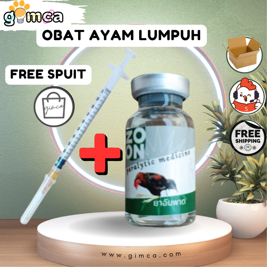 Chicken Paralysis Medicine inject free Syringe gimca | Shopee Malaysia