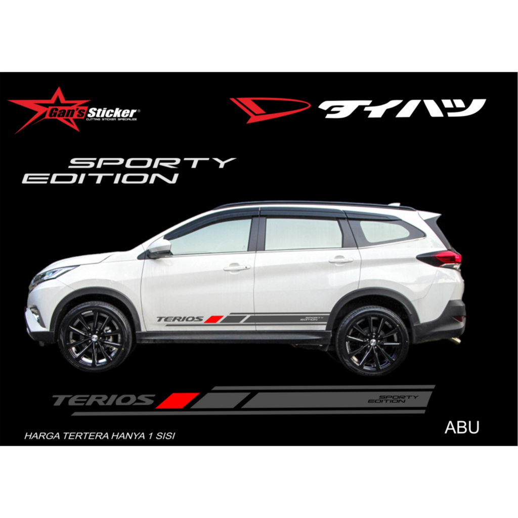Sticker daihatsu terios 2023 Accessories all new terios toyota rush ...