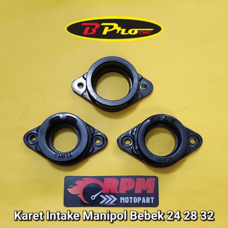 Intake Rubber Intek Manifold BPro Bebek 24 28 32 Original BPro B Pro ...