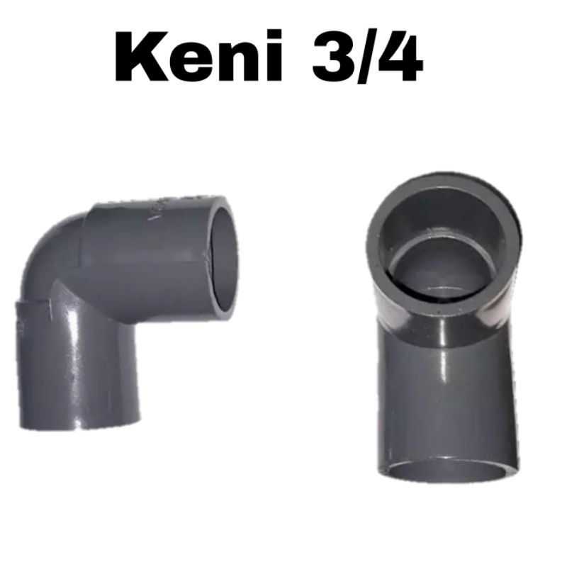 Keni 3/4 Inch//3/4 Inch pvc Pipe Connection/pvc Pipe Elbow | Shopee ...