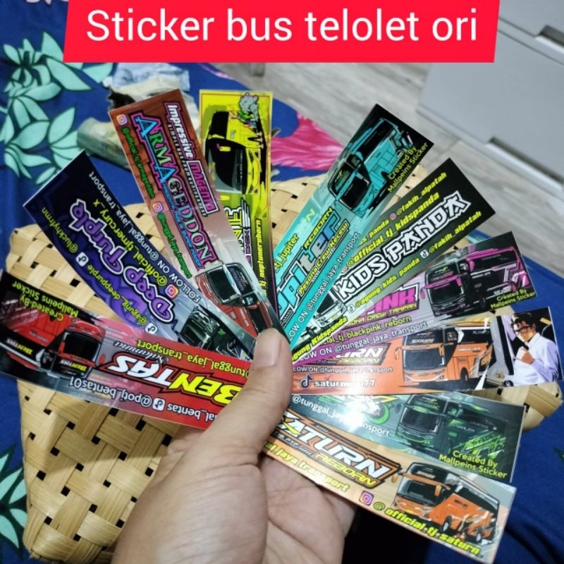 Telolet BASURI BUS STICKER/OM TELOLET STICKER SATURN Armageddon BENTAS ...