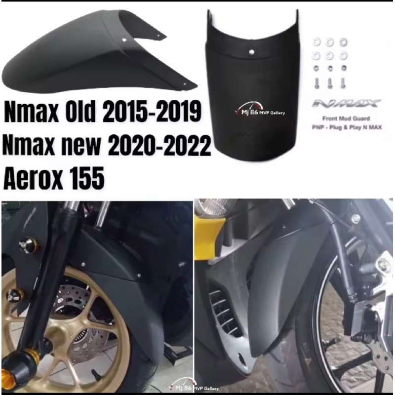 HITAM Yamaha NMAX Front Fender Connection For OLD And NEW 2021 Black ...