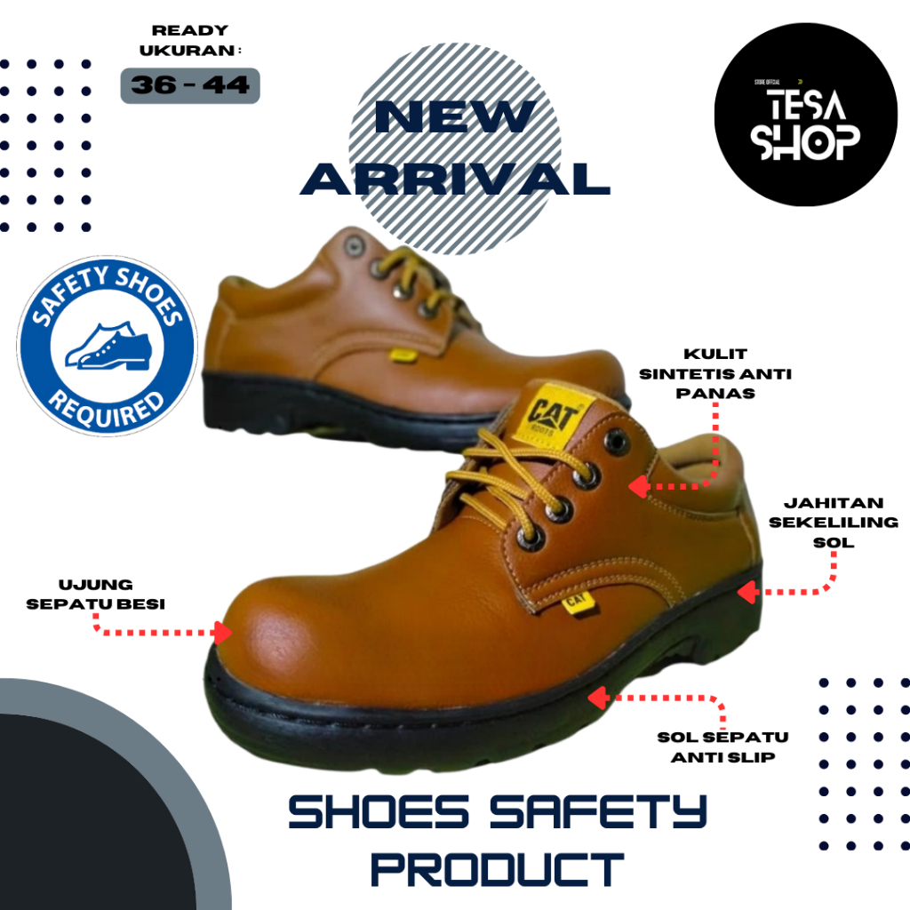 Tesaa - Men's Steel Toe Cat Safety Shoes / Safety Shoes/Safety Low ...