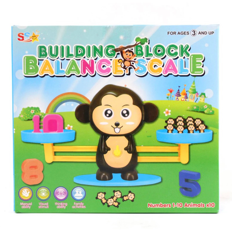 Monkey Balance Scale Math / Monkey Scale Educational Toy / Learning to ...