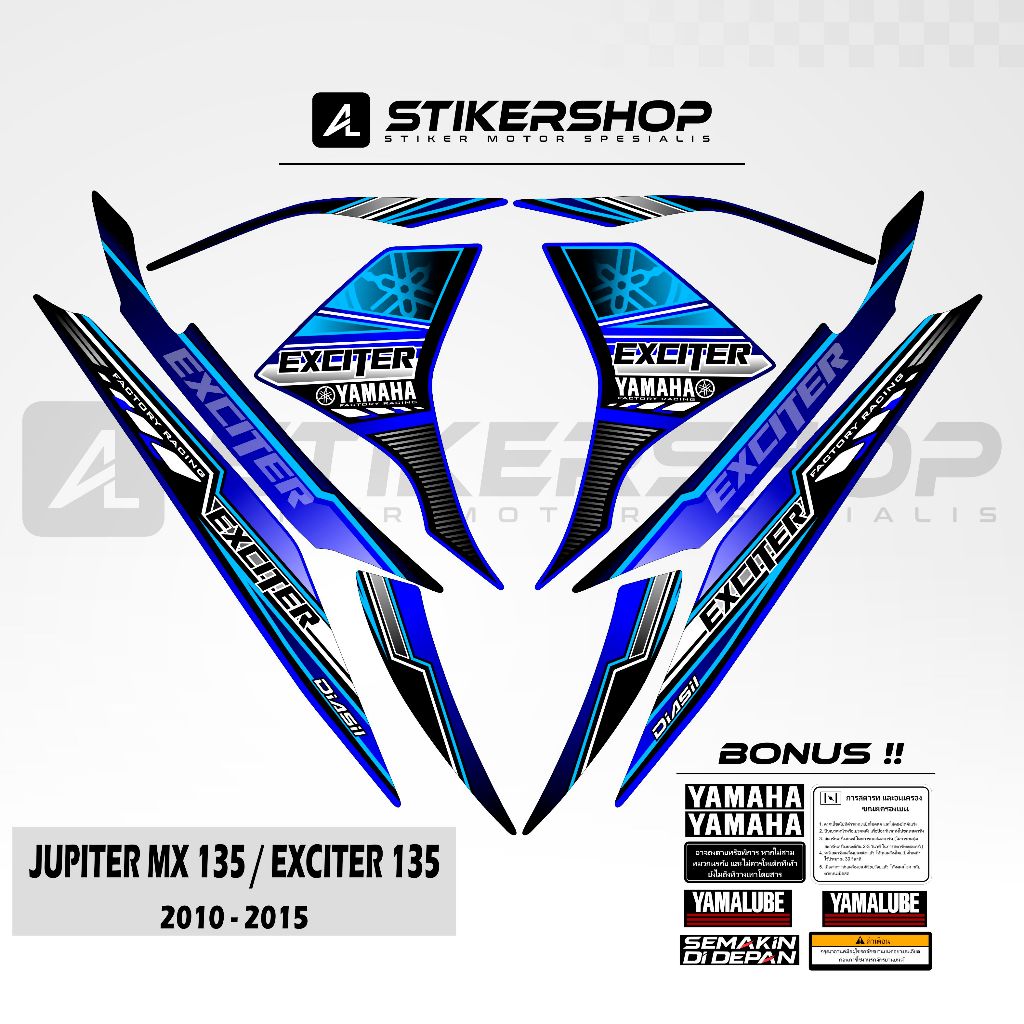 Striping JUPITER MX 135 LC EXCITER 135 2010 - 2015 GRAFIST VARIATIONS ...