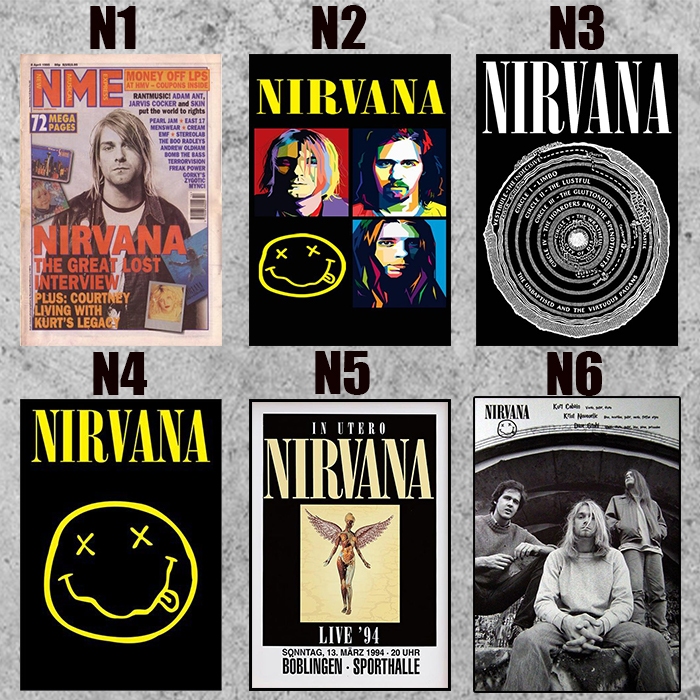 Nirvana Room Wall POSTER | Shopee Malaysia