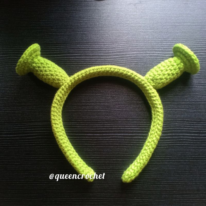 Headband shrek Crochet/bando Knitting shrek | Shopee Malaysia