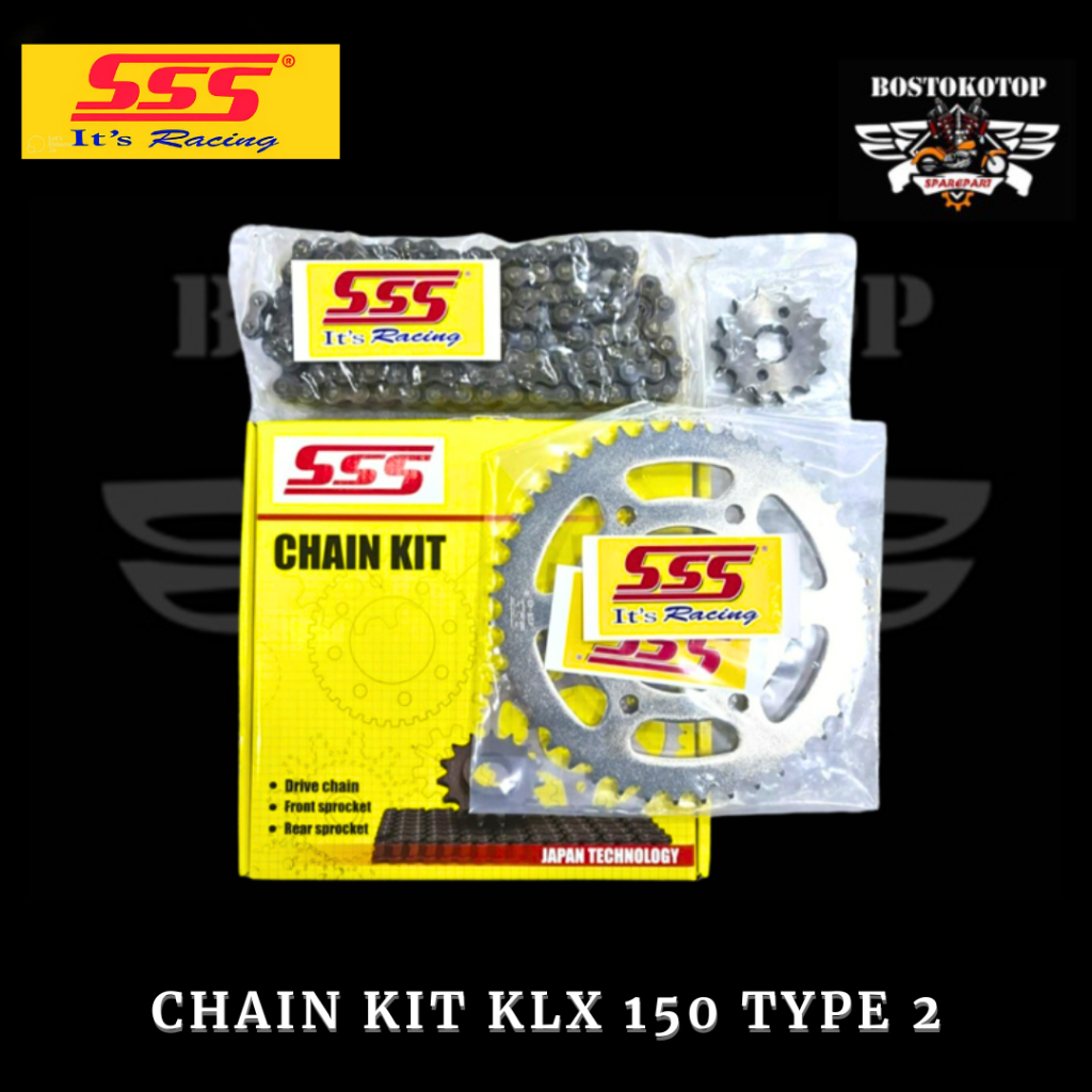 Sss Chain Gear Kit Gear Set Kawasaki KLX 150 KLX150 Type 2 Trabas ...