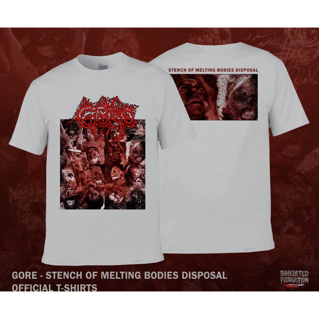 ORIGINAL TSHIRT GORE - STENCH OF MELTING BODIES DISPOSAL (WHITE ...
