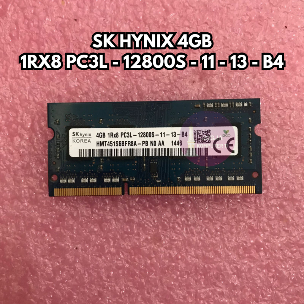 RAM LAPTOP SK HYNIX 4GB 1RX8 PC3L 12800S DDR3 11 - 13 - B4 | Shopee Malaysia