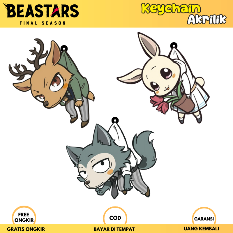GANTUNGAN [Beastars] Keychain & strap hp full Acrylic Haru Version ...
