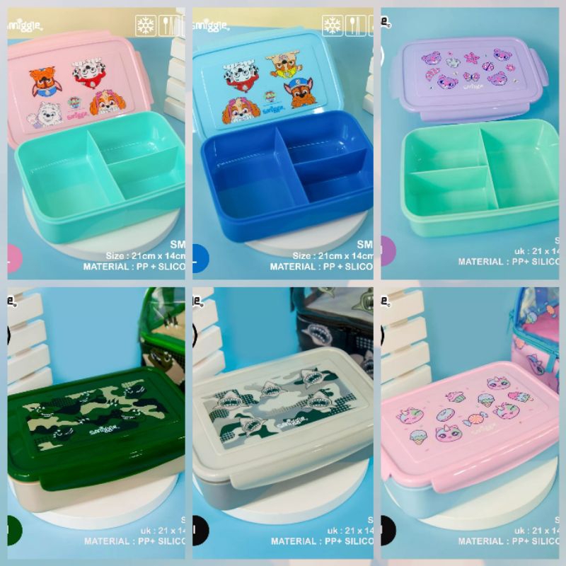 Smiggle Lunchbox 3 Bulkhead 1200ml/ smiggle Lunch Box | Shopee Malaysia