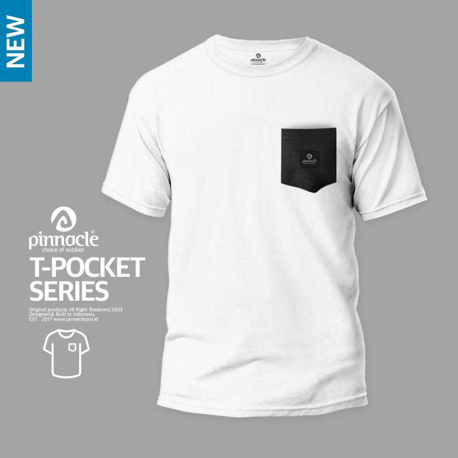 Pinnacle Pro Official T-Pocket - White | Shopee Malaysia