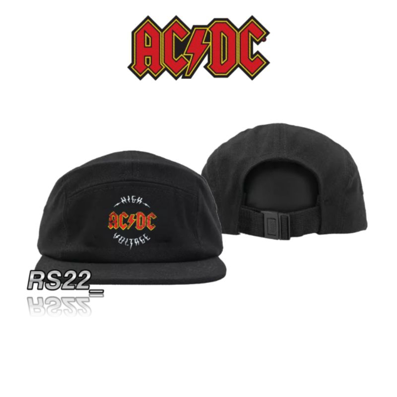 Acdc 5 Panel Snapback Hats/Five Panel Snapback Hats Casual/Men Women ...