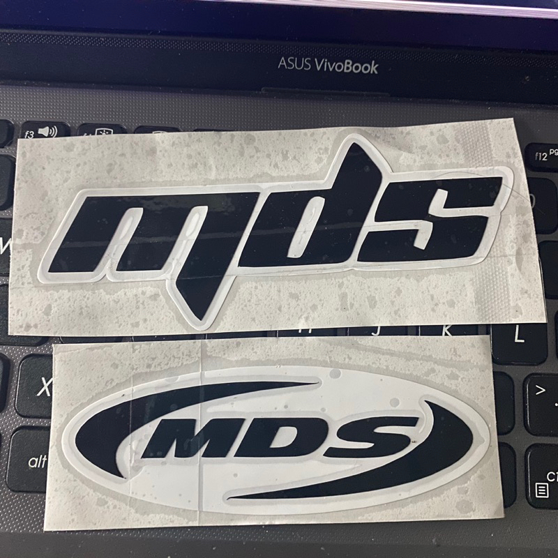 Regular mds cutting stickers mds round cutting viral mds helmet logo ...