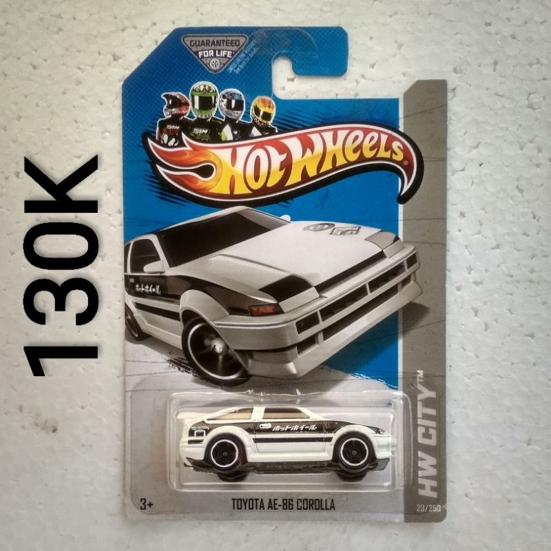 PUTIH Hot Wheels Toyota AE86 Corolla White Japan US Card | Shopee Malaysia