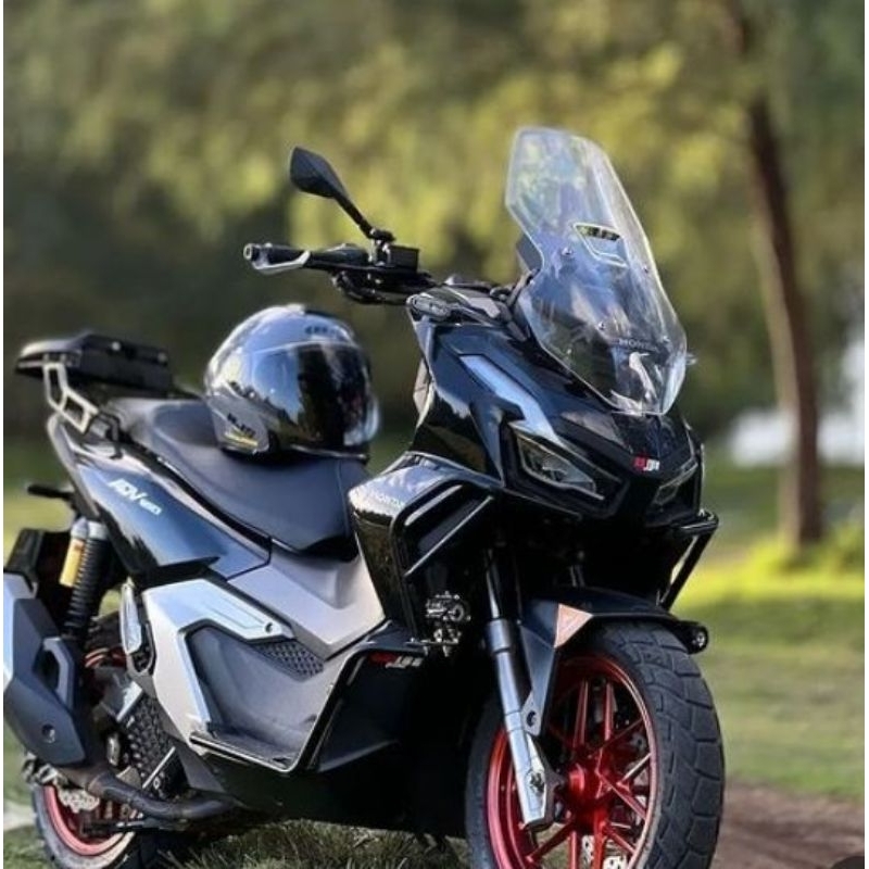 WINDSHIELD ADV 160, STANDARD ADV 160 VISOR WITH 4 MILI THICKNESS HOLES ...