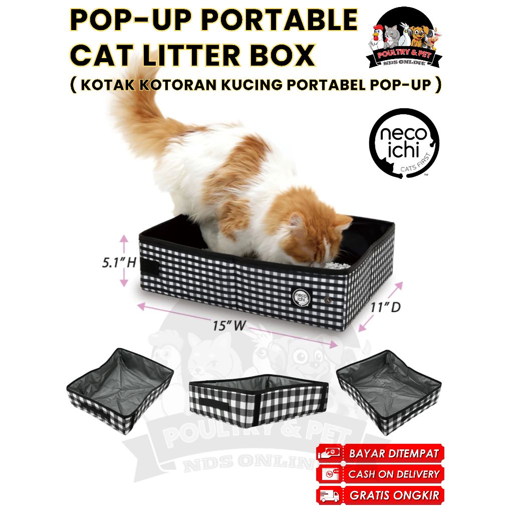 Pop-up Portable Cat Litter Box / Pop-up Cat/Dog Portable Cat Litter Box ...