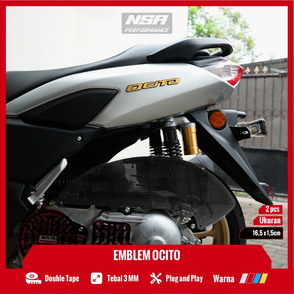 NSA EMBLEM OCITO NMAX 3D RAISED NMAX OCITO RAISED STICKER MOTORCYCLE ...