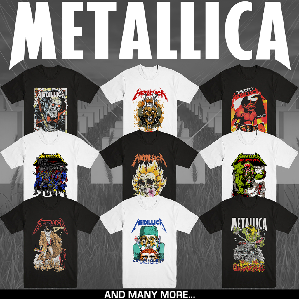 METALLICA | BAND T-SHIRT | HEAVY METAL | MERCHANDISE | Shopee Malaysia
