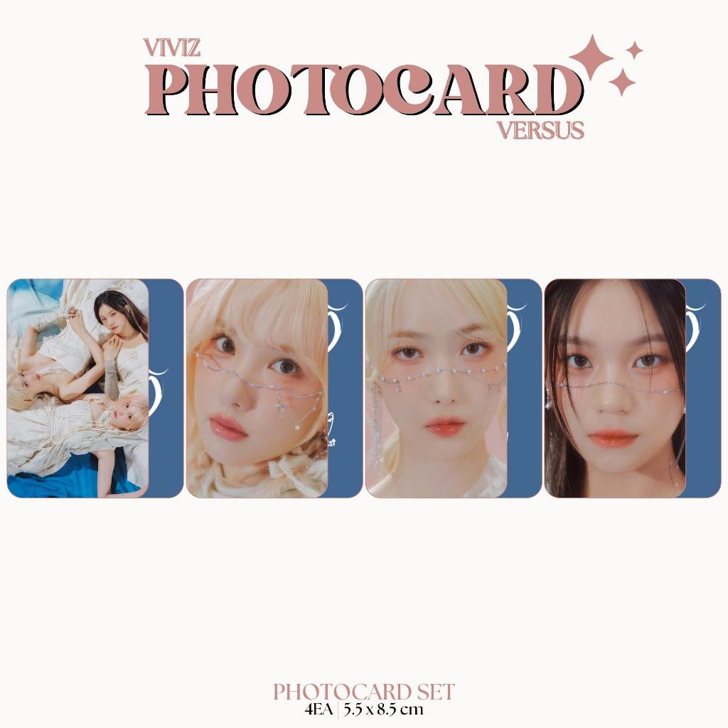 Photocard VIVIZ VERSUS 2 Sides (4Pcs Contents+2-Sided Lamination) Signature TTD KPOP CARDS IDOL ...