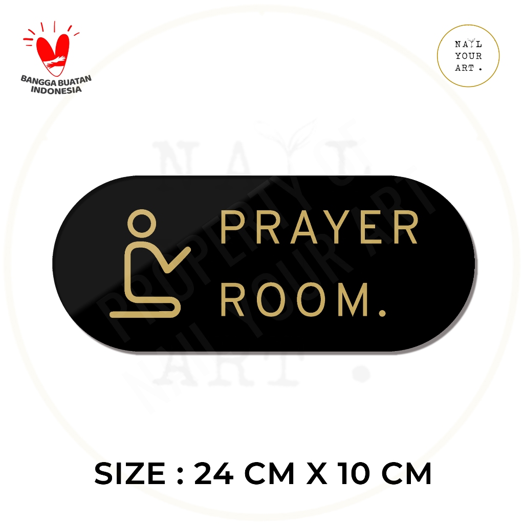 Prayer ROOM ROUND Acrylic SIGN - Nail Your Art - Minimalist Signage ...