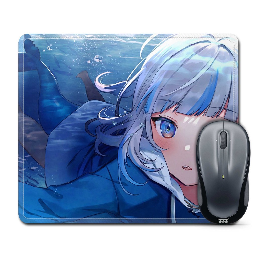 Gawr GURA UNDERWATER SWIM anime vtuber gaming Mouse pad - HOLO EN ...