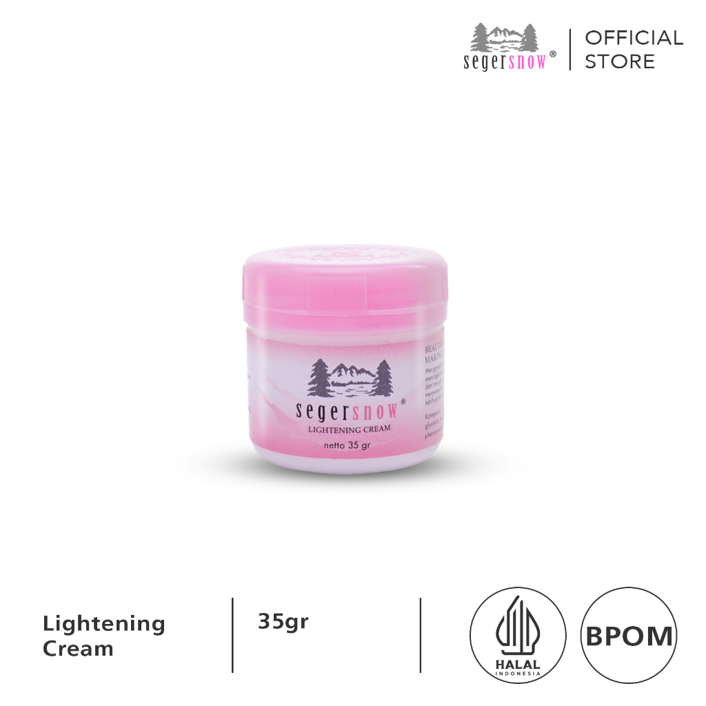 Seger Snow Lightening Cream Halal BPOM 35gr Facial Cream Soft and ...