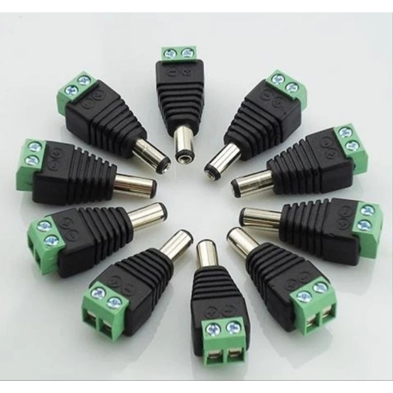 Jeck DC male adapter / DC Jack CCTV connector | Shopee Malaysia