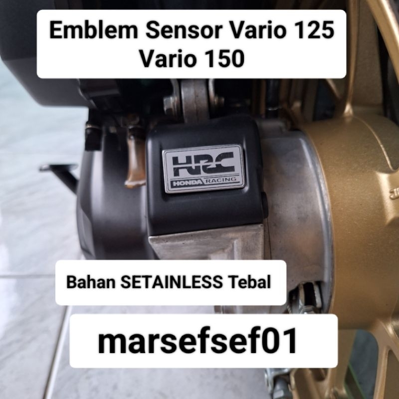 Stainless Sensor Cover Emblem for Honda Vario 125 150 HRC LIQUI MOLY ...