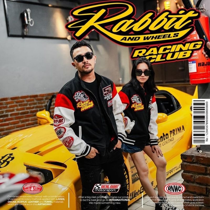 RABBIT AND WHEELS JACKET | RACING CLUB | NEW NEW | ORIGINAL ORIGINAL ...