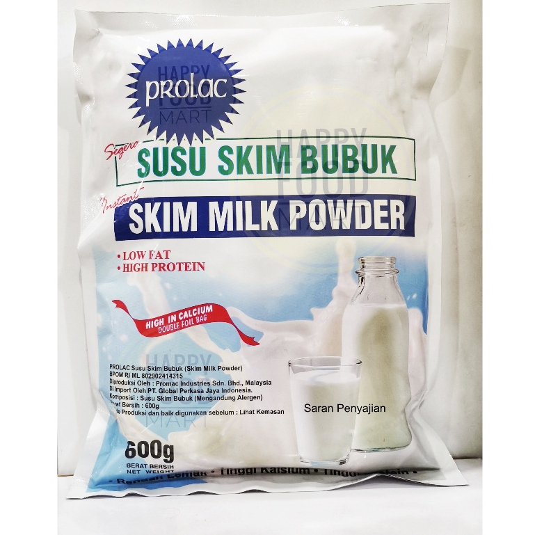 [BPOM Ri] PROLAC SKIM MILK POWDER 600 Grams/SKIM MILK POWDER LOW FAT ...
