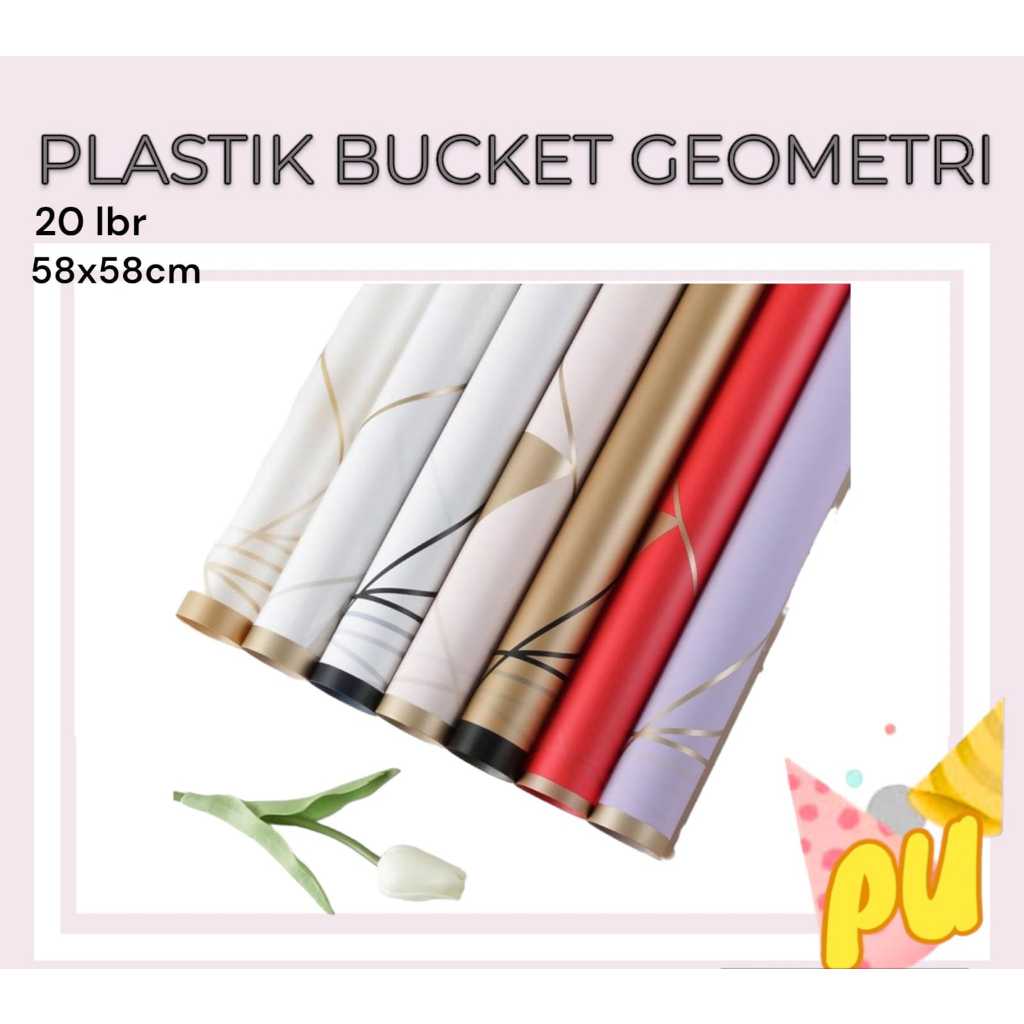 20-pack Geometry Flower Bouquet Plastic/Cellophane Flower Wrapping ...
