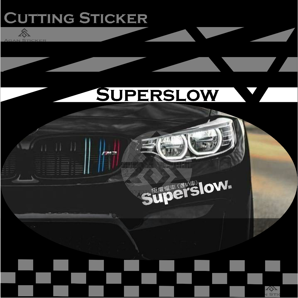 Superslow sticker sticker cutting Car body And Motorcycle sticker SUPER ...