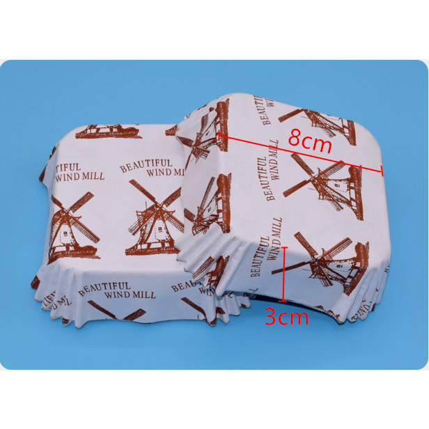 Paper Cup Square Paper Cup Paper Cup PET Box With 200pcs Pinwheel Motif ...