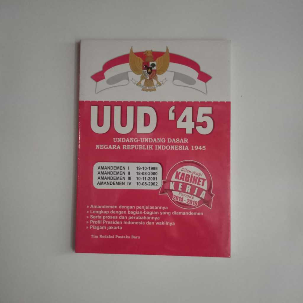 Uud 45 - Basic Law Of The Republic Of Indonesia 1945 Original Book ...