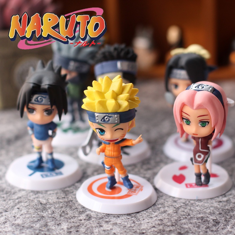 Action Figure Naruto Toys Miniature Anime Cute Set 6pcs | Shopee Malaysia