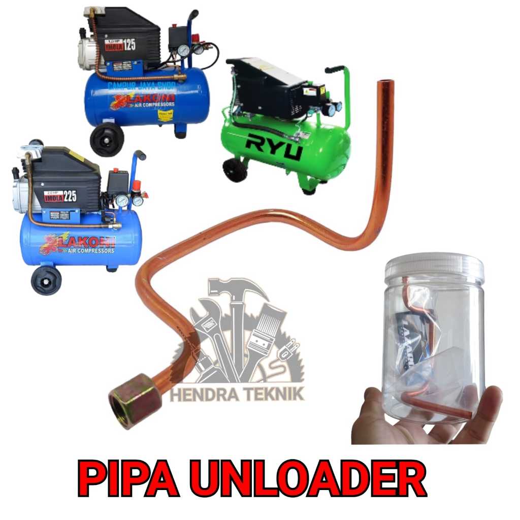 Automatic PIPE 3/4HP COMPRESSOR UNLOADER PIPE 1/8" 1HP WIND COMPRESSOR ...