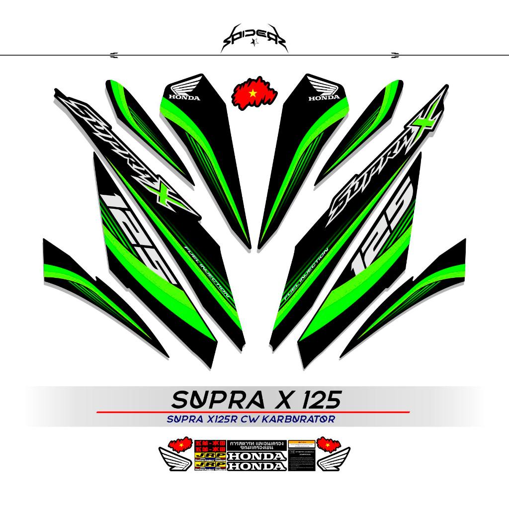 Striping SUPRA X 125 Carburetor MTF 18/BATMAN/SUPRA X125 R/125R/CW ...
