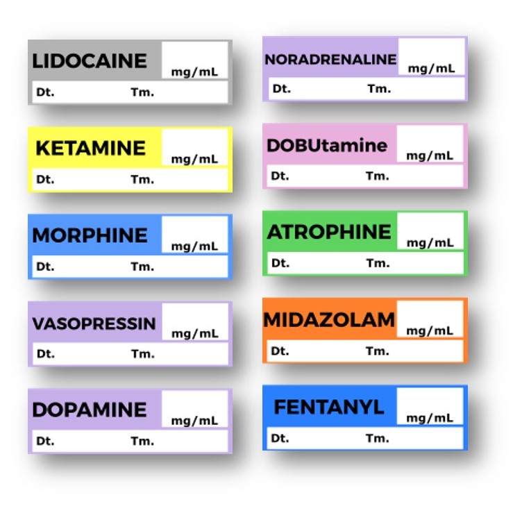 Anesthesi RS Pharmacy Sticker | Empty Anesthesia Stickers | Anesthesi ...