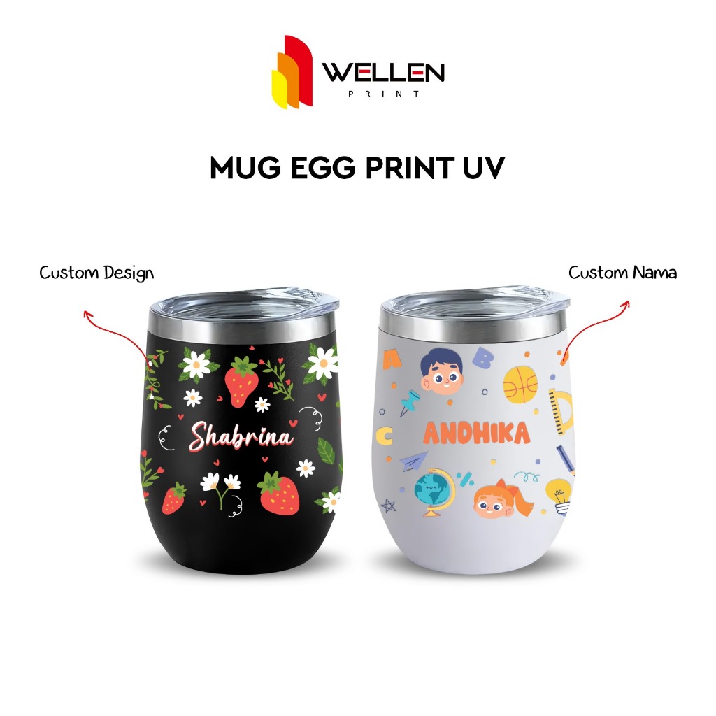 Wellen Print – Print Mug Egg Shaped UV Print Custom/Tumbler Coffee Cup ...