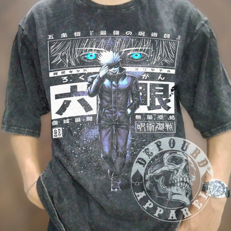 Jujutsu Kaisen Satoru Gojo Anime T-shirt, Satoru Gojo Anime Vintage ...